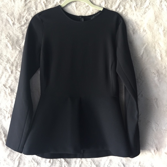 Zara | Tops | Zara Structured Peplum Top S | Poshmark